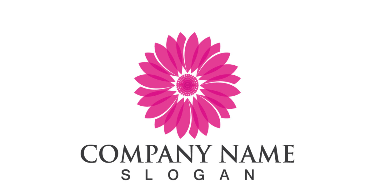Flower Sign Simbol Logo Decoration Vector V2