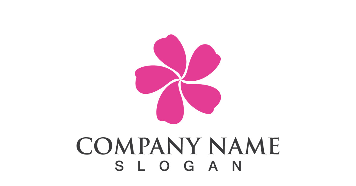 Flower Sign Simbol Logo Decoration Vector V3