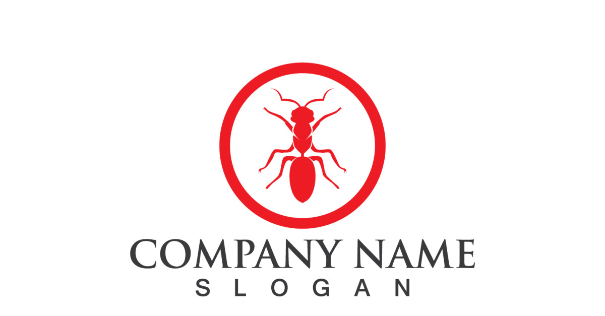 Ant Red Logo And Symbol Vector V20 #257313 - TemplateMonster