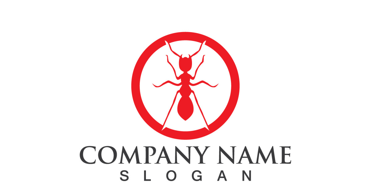 Ant Red Logo And Symbol Vector V22 #257315 - TemplateMonster