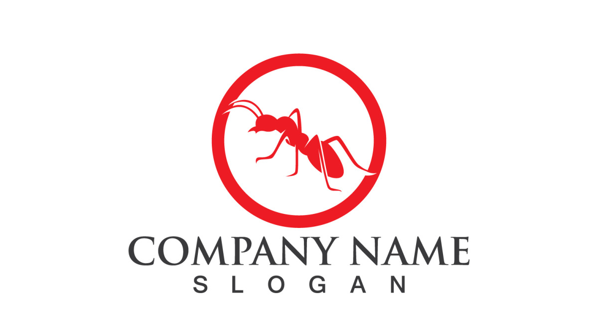 Ant Red Logo And Symbol Vector V24 #257317 - TemplateMonster