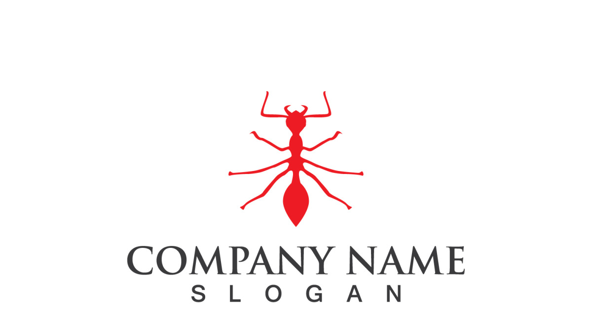 Ant Red Logo And Symbol Vector V7 #257300 - TemplateMonster