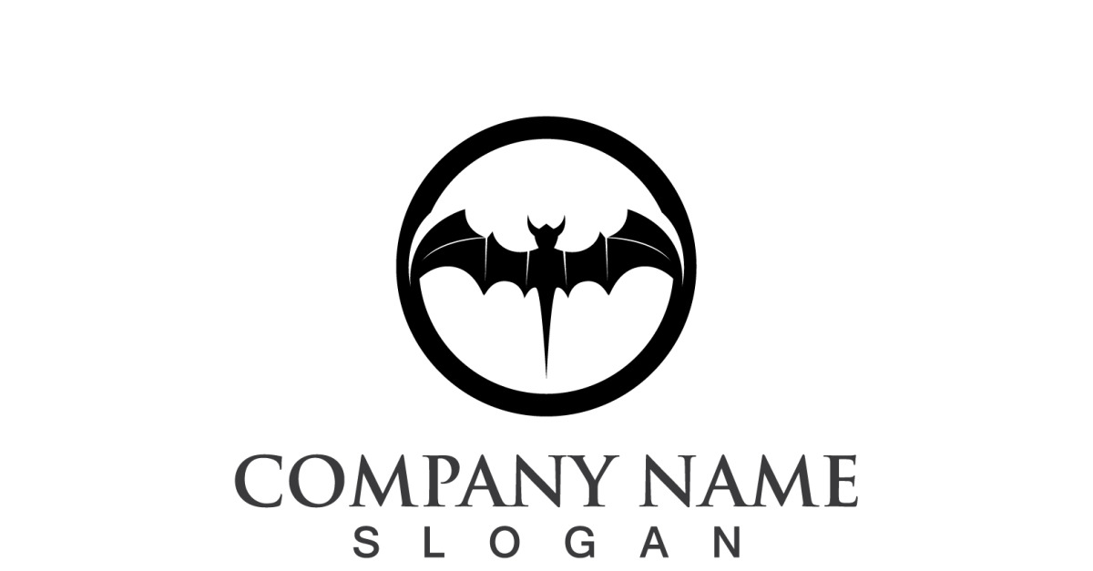 Bat Animal Logo And Symbol Vector V13 - TemplateMonster