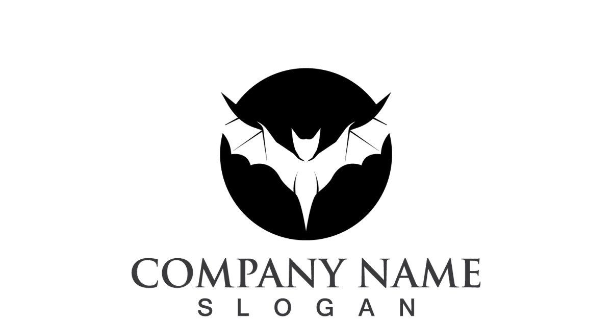 Bat Animal Logo And Symbol Vector V1 - TemplateMonster