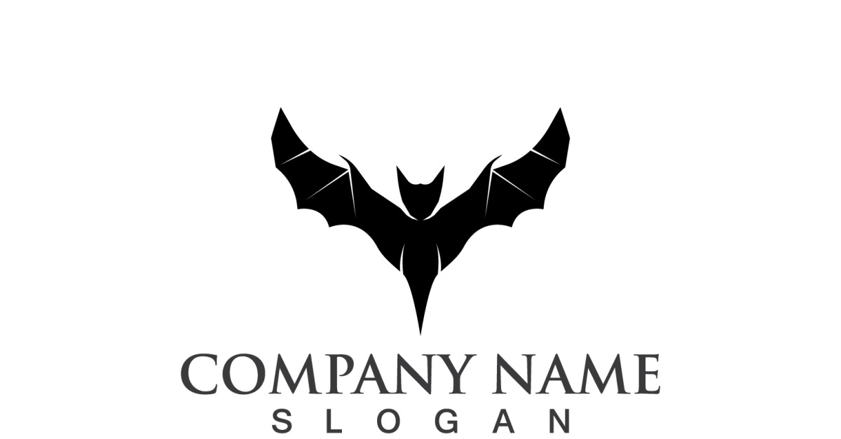 Bat Animal Logo And Symbol Vector V2 - TemplateMonster