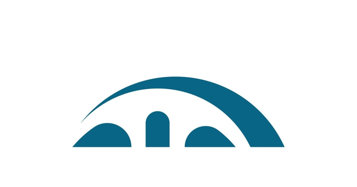 Bridge Building Logo Design Template Vector Icon V8