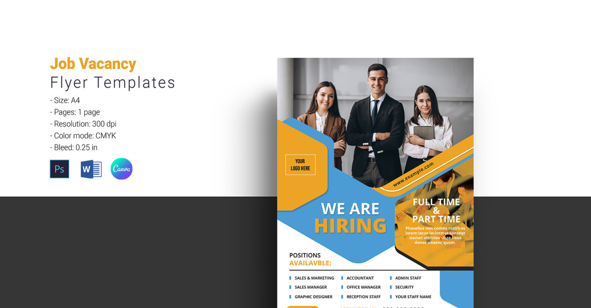 We Are Hiring | Job Vacancy Flyer #257483 - TemplateMonster