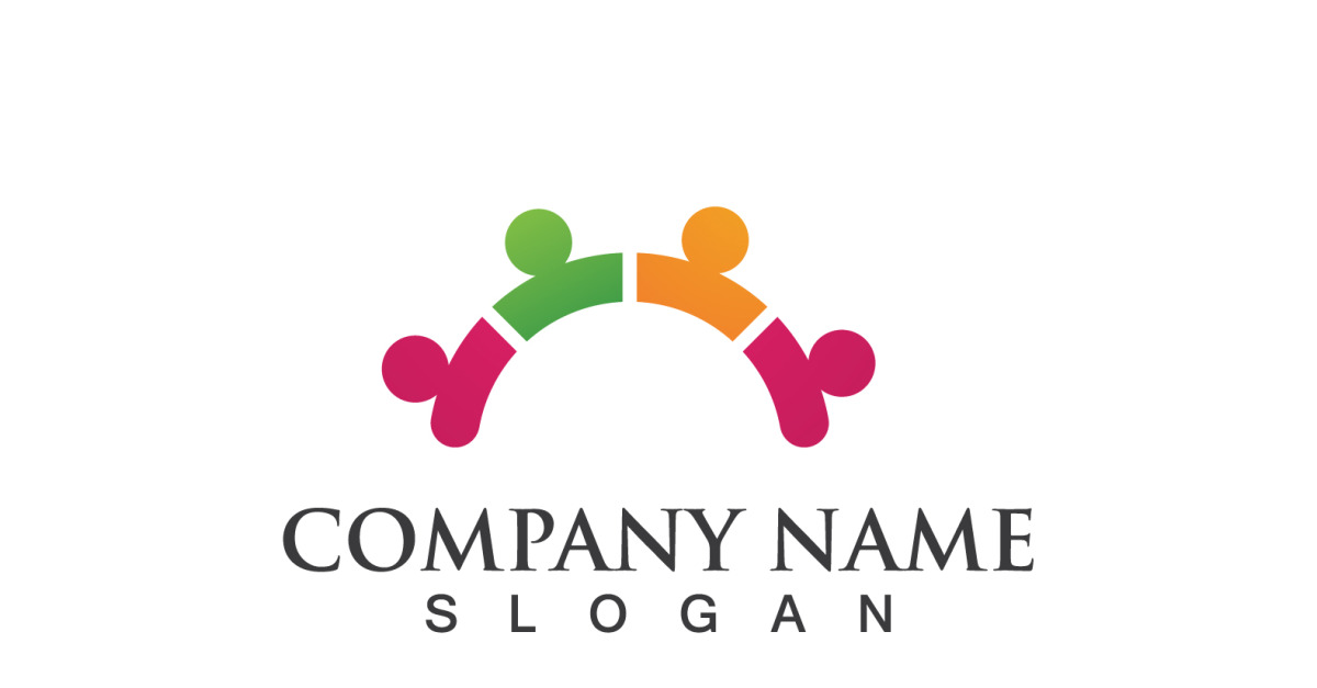 Group People Community Social Logo Vector V15
