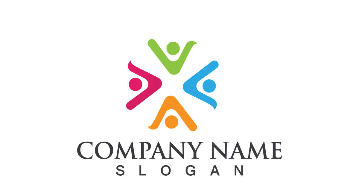 Group People Community Social Logo Vector V9
