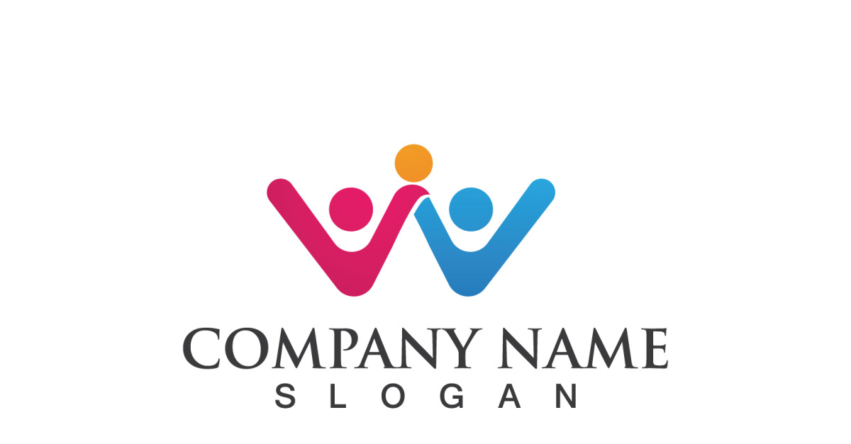 组人社区社会标志矢量 V16 #257515 - TemplateMonster