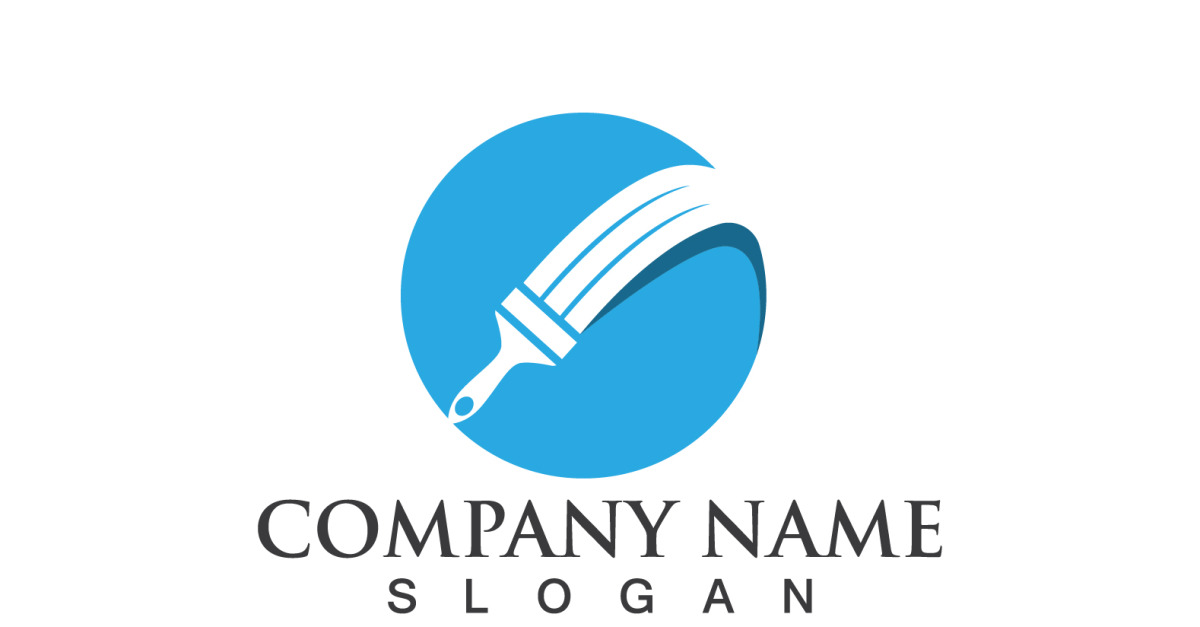 Pędzel Logo I Symbol Wektor Eps V12 #257748 - TemplateMonster