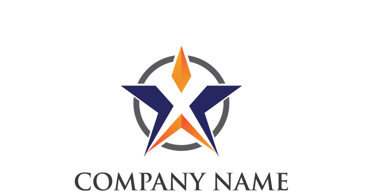 Logo estrella éxito símbolo diseño Vector V13