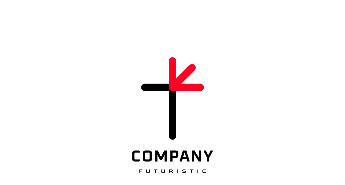 Letter T Red Arrow Corporate Logo #257981 - TemplateMonster