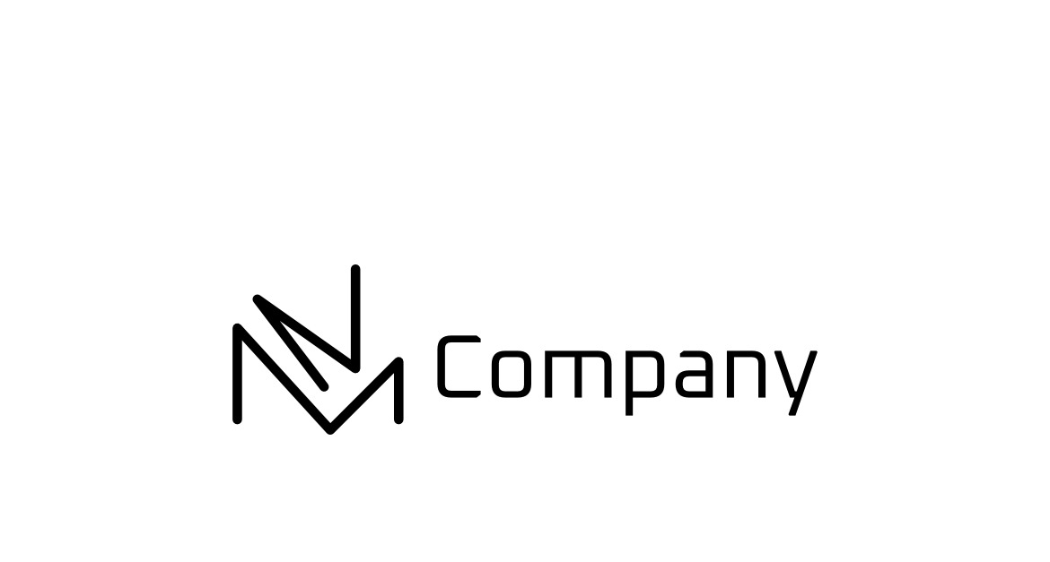 Monogram Harf MN Tech Logo #258014 - TemplateMonster