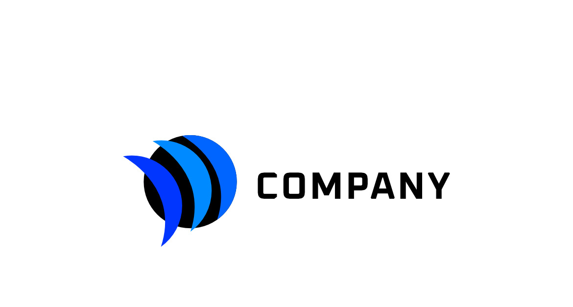 Round Dynamic Tech Flat Logo #258071 - TemplateMonster