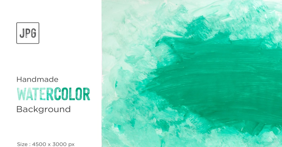 Fond vert aquarelle peint à la main #258323 - TemplateMonster