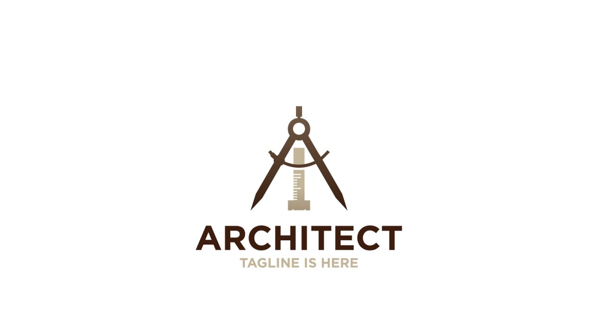 Architectural Compass Logo Template #258537 - TemplateMonster