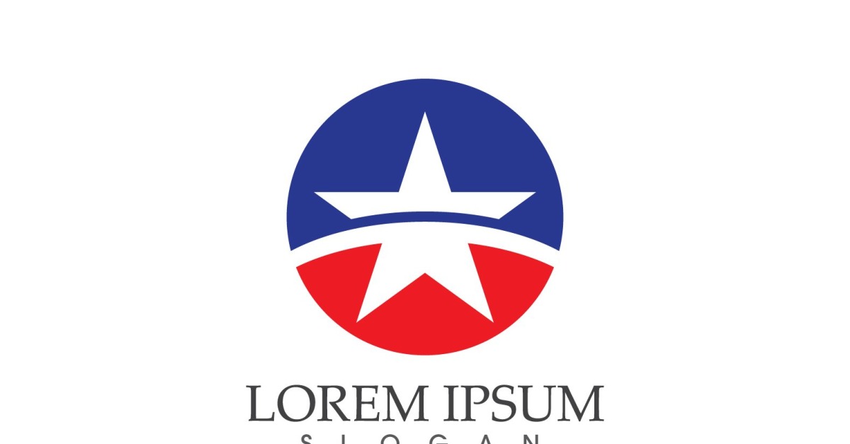 Başarı Yıldız Sembolü Logo Vektör V14 - TemplateMonster