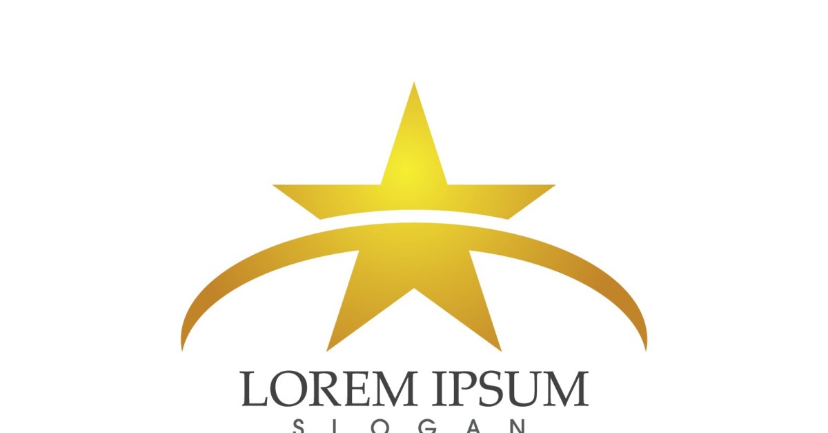 Başarı Yıldız Sembolü Logo Vektör V4 - TemplateMonster