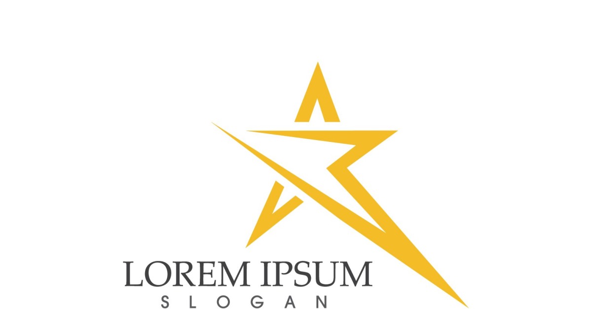 Successo stella simbolo Logo Vector V15 - TemplateMonster