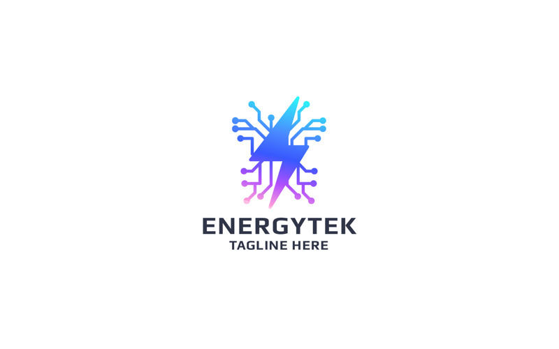 Professional Energy Tech Logo #259042 - TemplateMonster