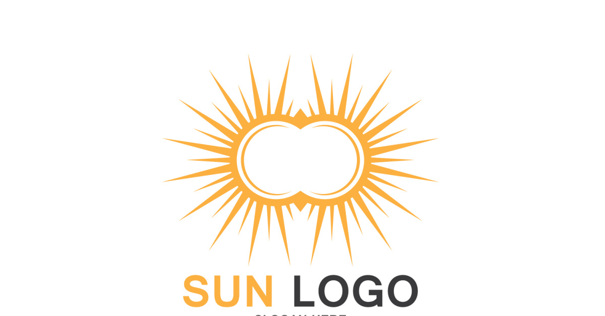 Sol Vector Logo Y Símbolo V6 #259061 - TemplateMonster