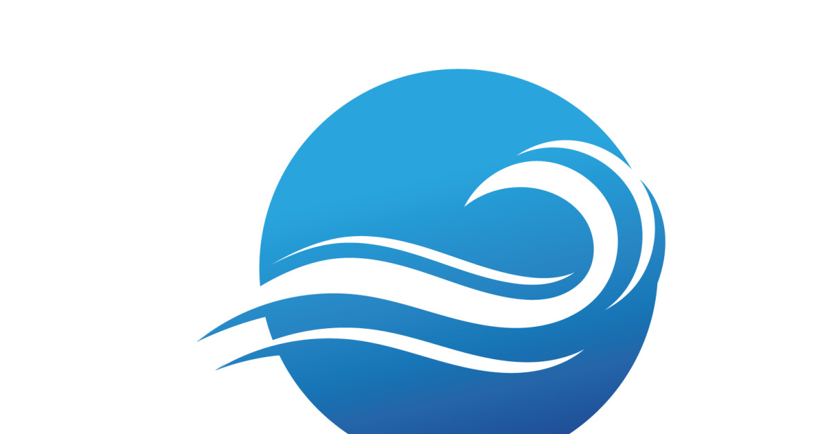 Wave Beach Logo Symbols Vector Template V29