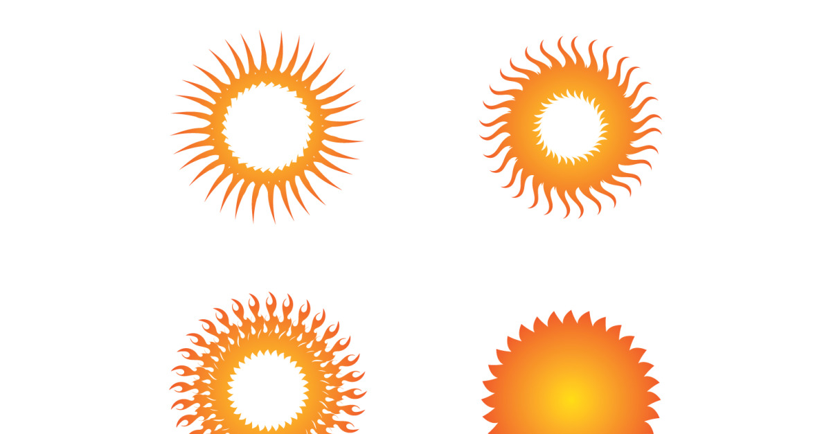 Sol Logo Vector icono plantilla diseño V11 - TemplateMonster