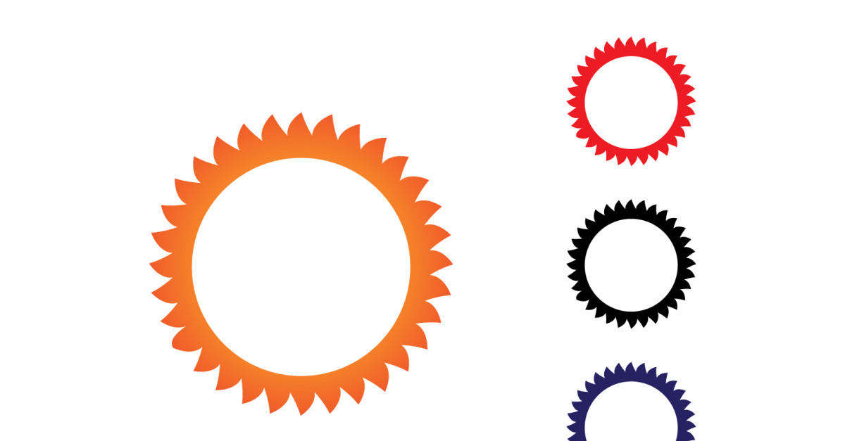 Sol Logo Vector icono plantilla diseño V18 - TemplateMonster