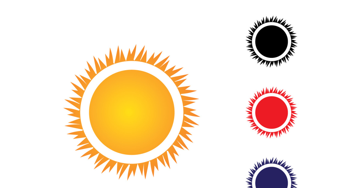 Sol Logo Vector icono plantilla diseño V9 - TemplateMonster