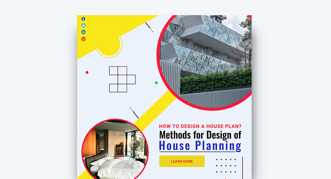 Architecture Social Media Post Template-14 - TemplateMonster