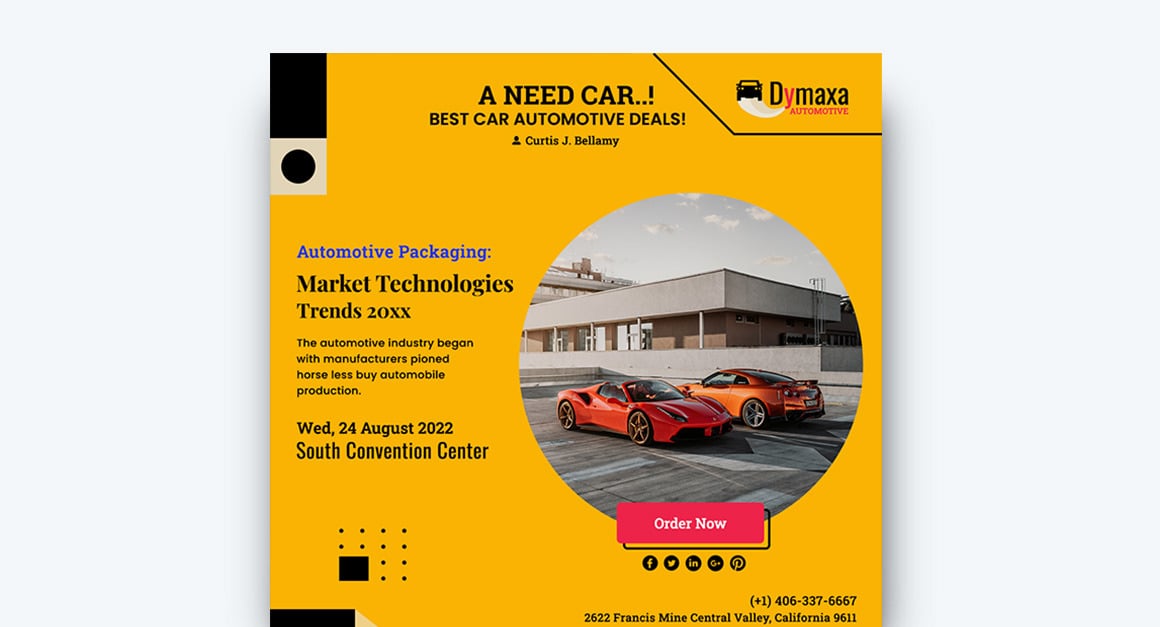 Automotive Social Media Instagram Post Template-18