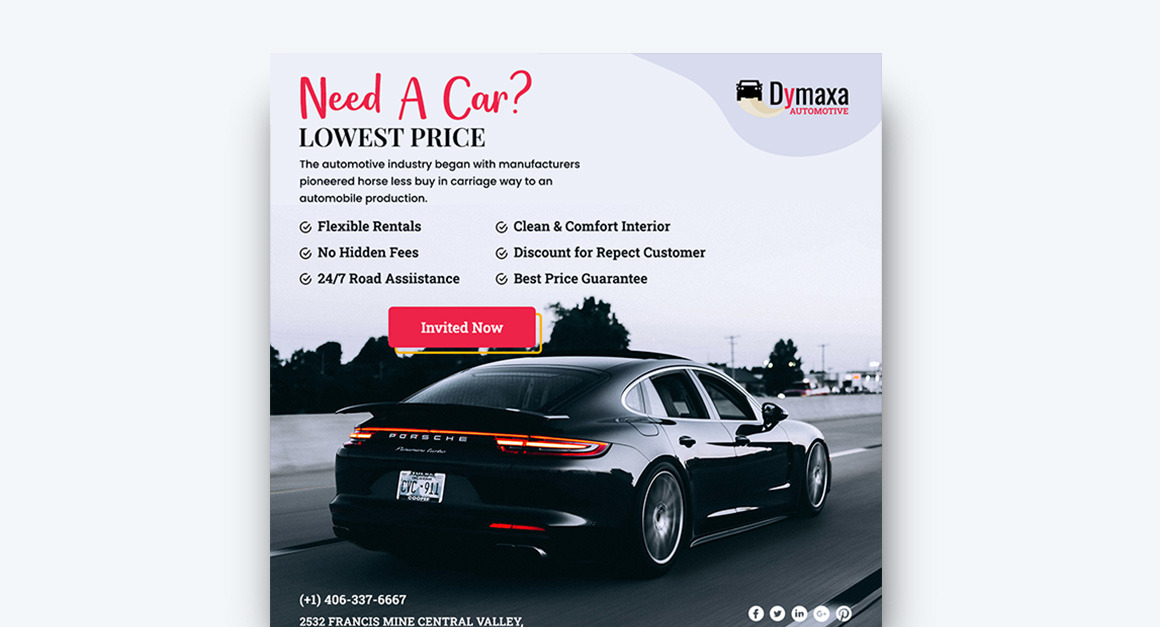 Automotive Social Media Instagram Post Template-21