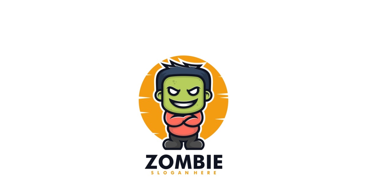 Logo kreskówka maskotka zombie #259455 - TemplateMonster
