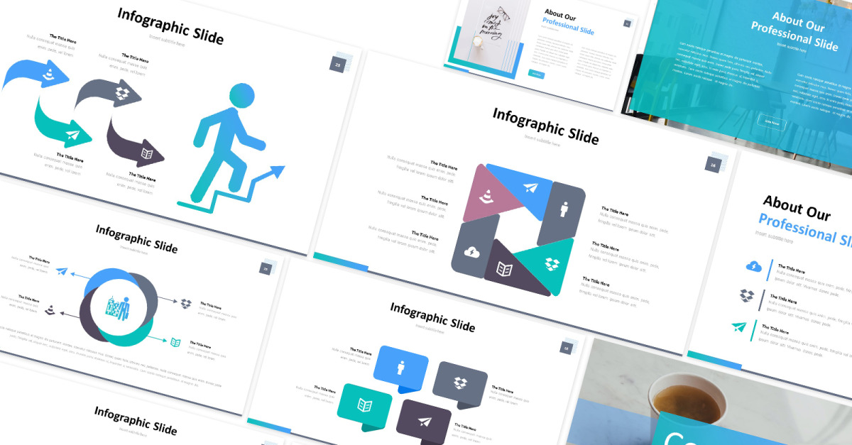 Courses Modern Powerpoint Template #259668 - TemplateMonster