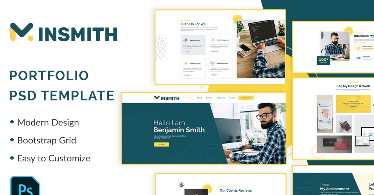 MINSMITH - Portfolio PSD Multipage Template