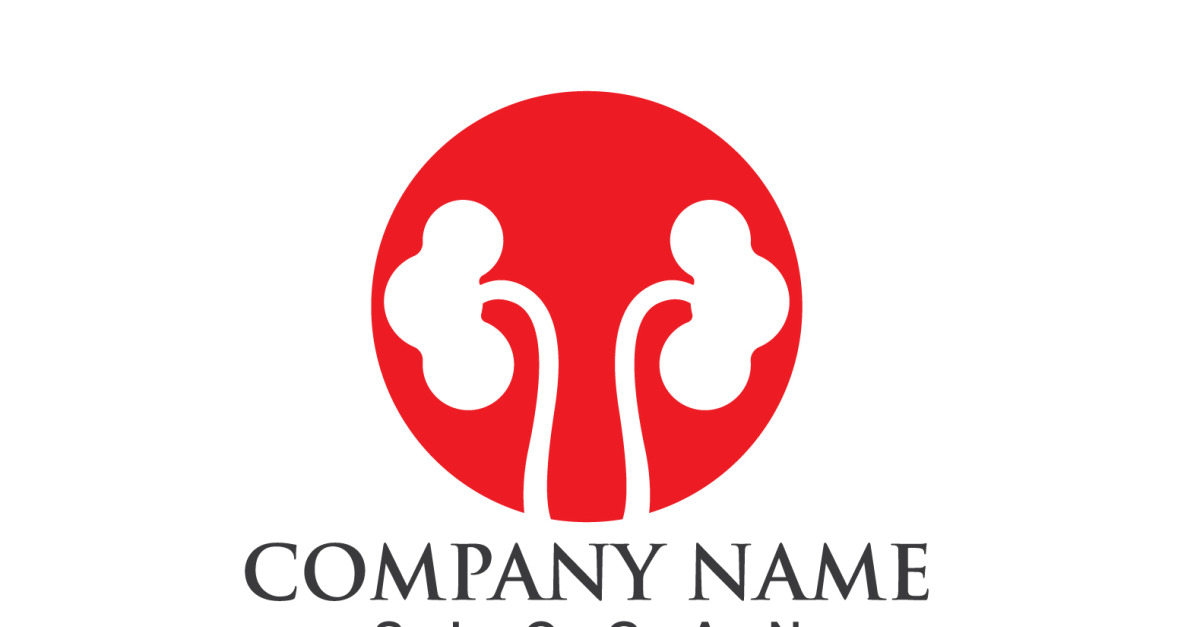 Kidney Vector Illusrtation Design Logo Template V11