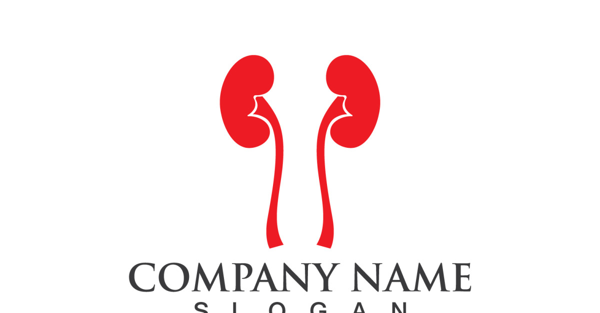 Kidney Vector Illusrtation Design Logo Template V1