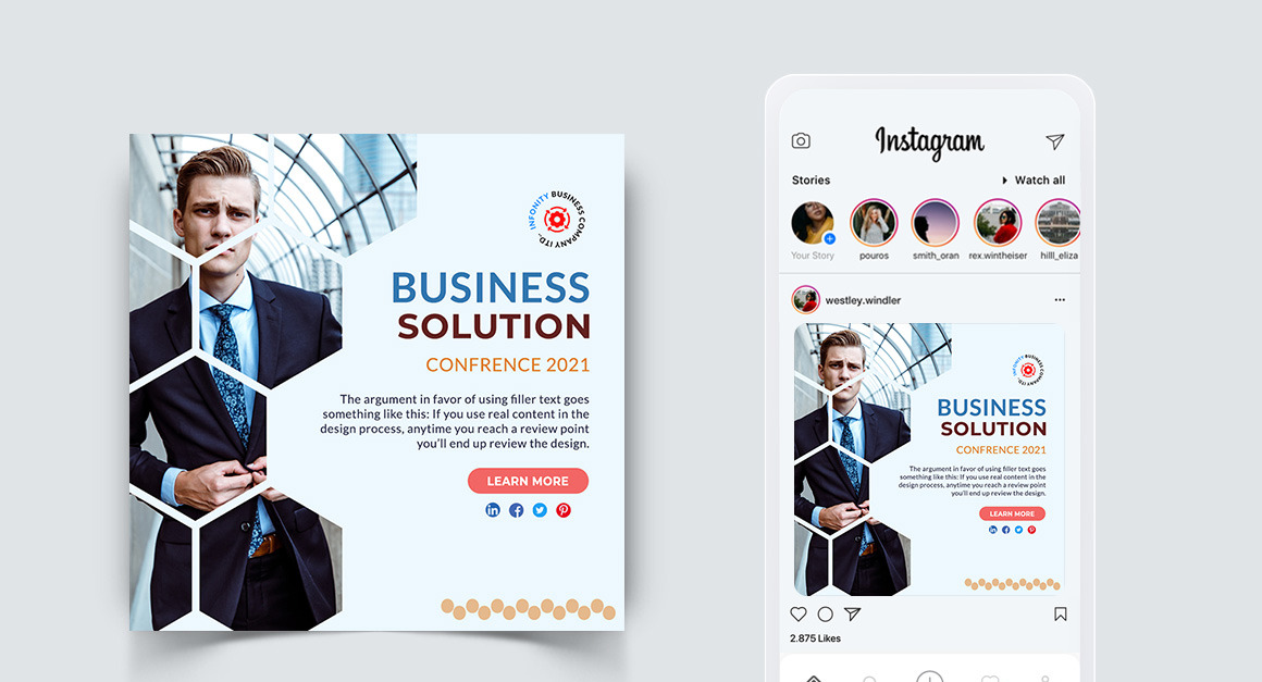 Business Service Promotion Social Media Post Design Template-02