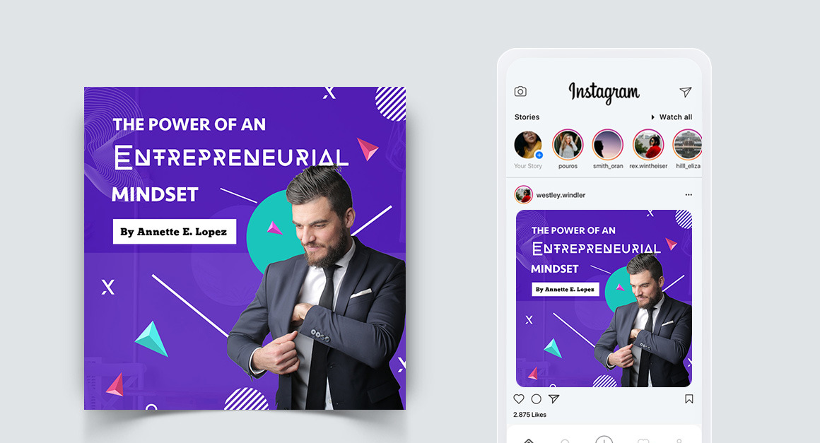 Business Service Promotion Social Media Post Design Template-17
