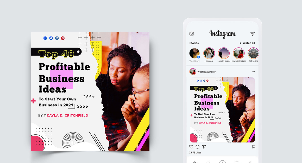 Business Service Promotion Social Media Post Design Template-20