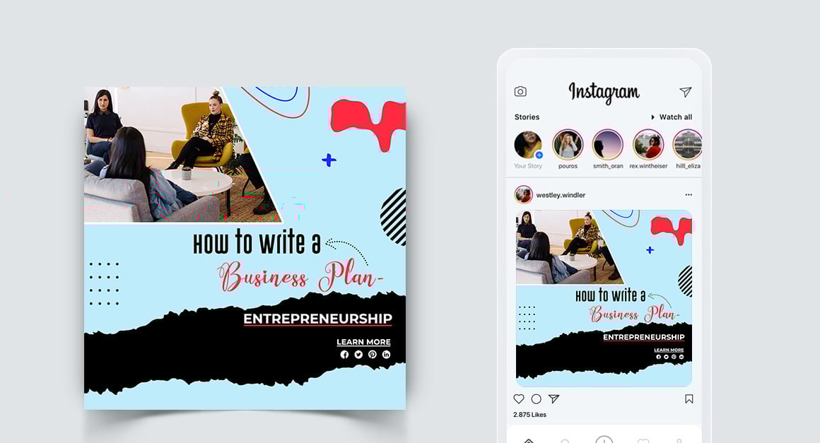 Business Service Promotion Social Media Post Design Template-29