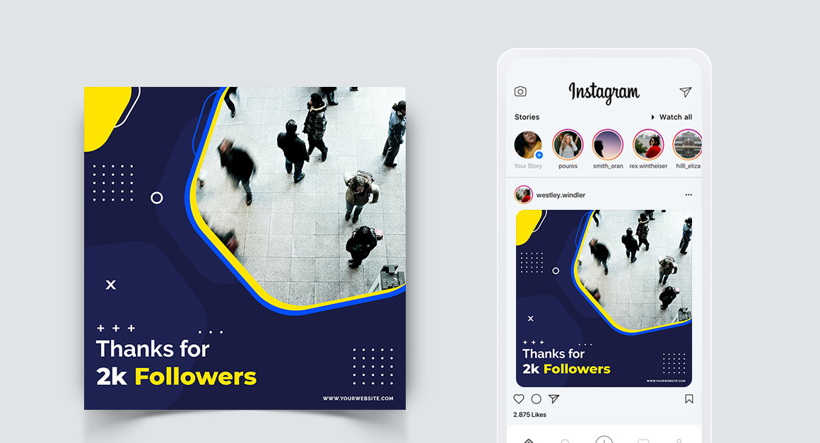 Business Service Promotion Social Media Post Design Template-75