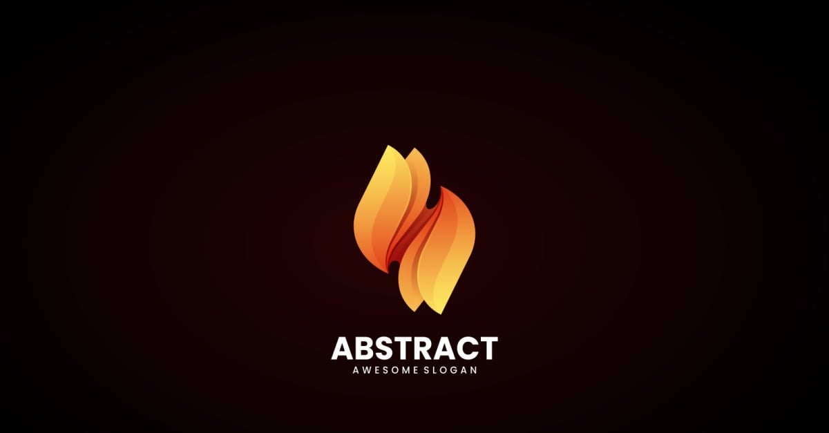 Vector Abstract Gradient Color Logo Template