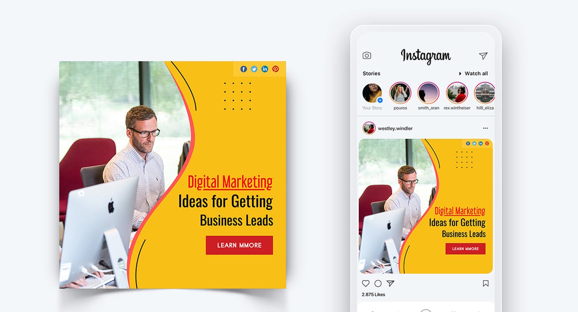 Digital Marketing Social Media Post Design Template-04