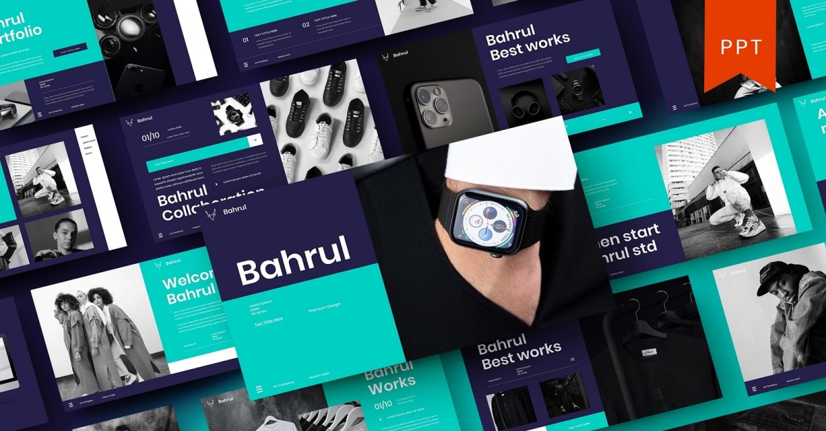 Bahrul – Biznes Szablony prezentacji PowerPoint
