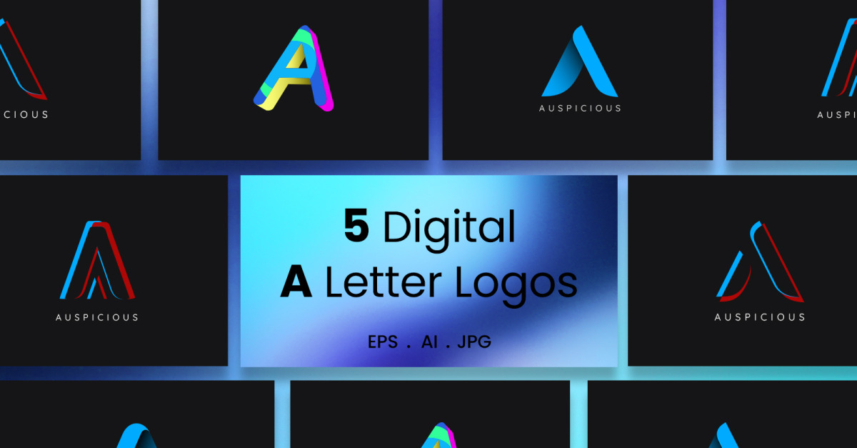 5 Digital A Letter Logos Templates #260720 - TemplateMonster