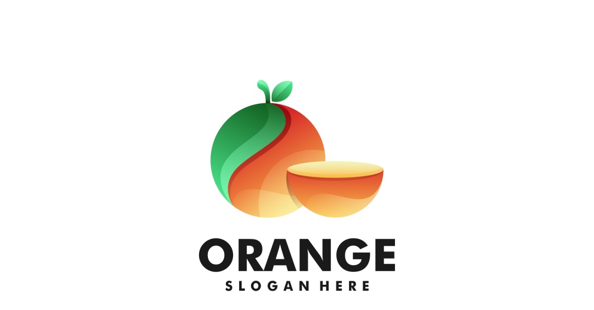 Orange Gradient Color Logo Template #260789 - TemplateMonster