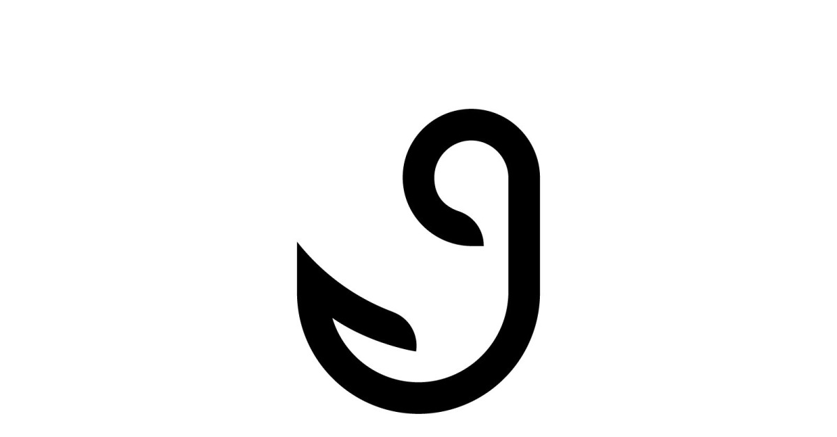 Balıkçılık Kanca Vektör Logo Tasarım Şablonu V3