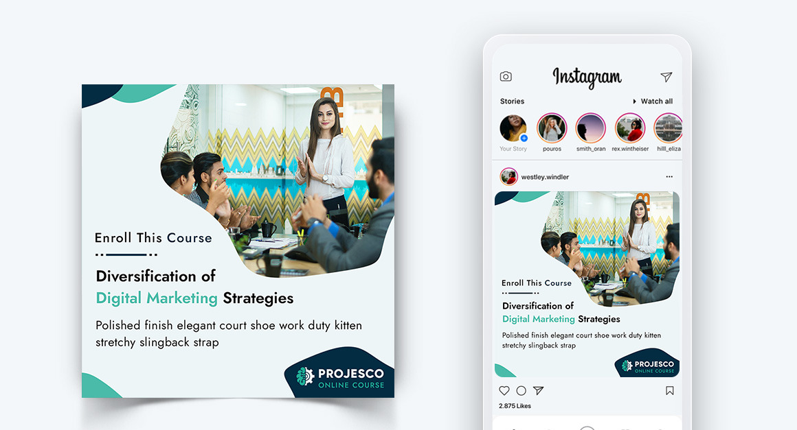 Online Course Elearning Social Media Post Design Template-03